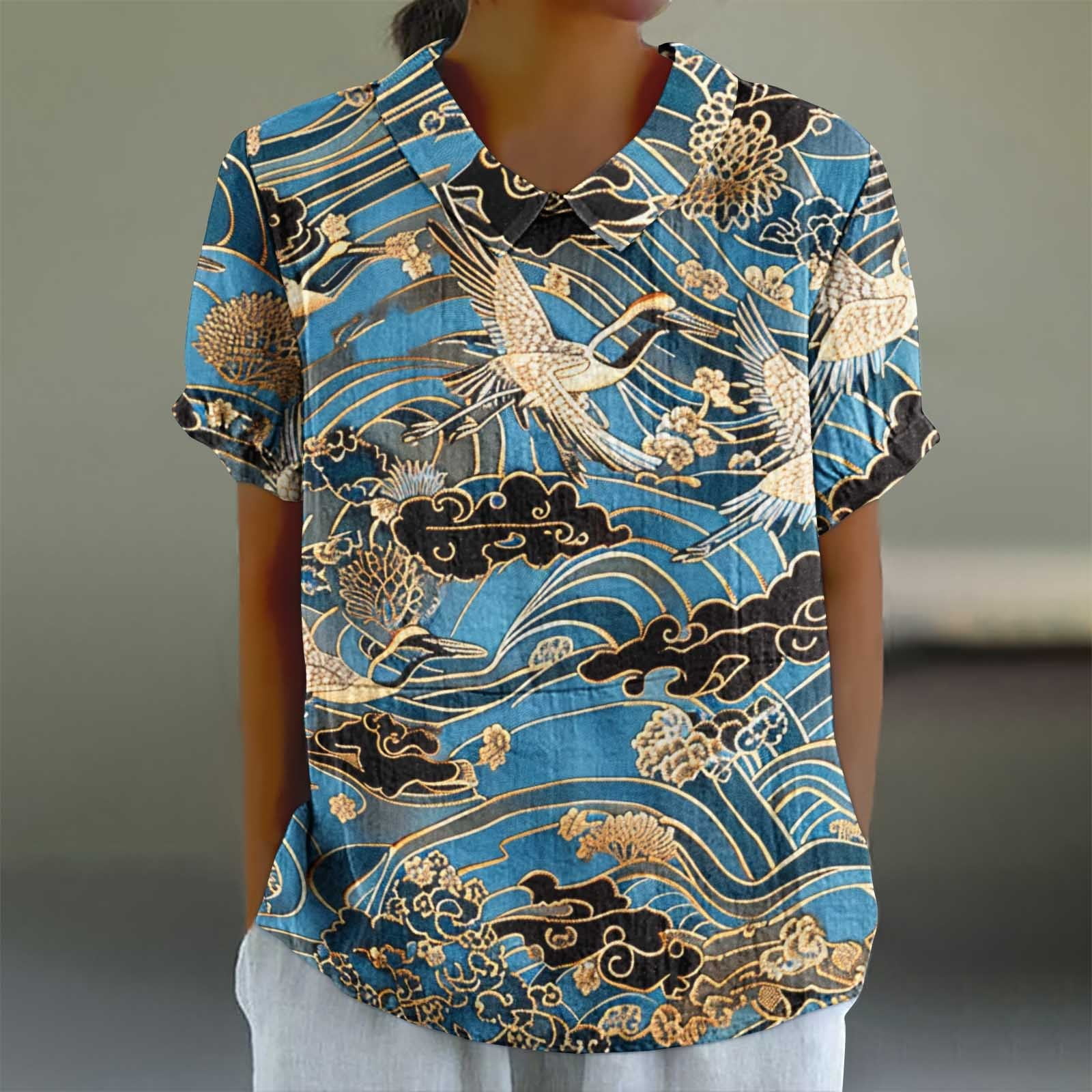 Pohista Womens Casual Tops Summer 2025 Cotton Tshirts for Women Loose ...