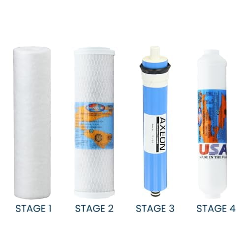 PuROLine PL40T50 RO Replacement Filter Kit with RO Membrane Cartridge ...