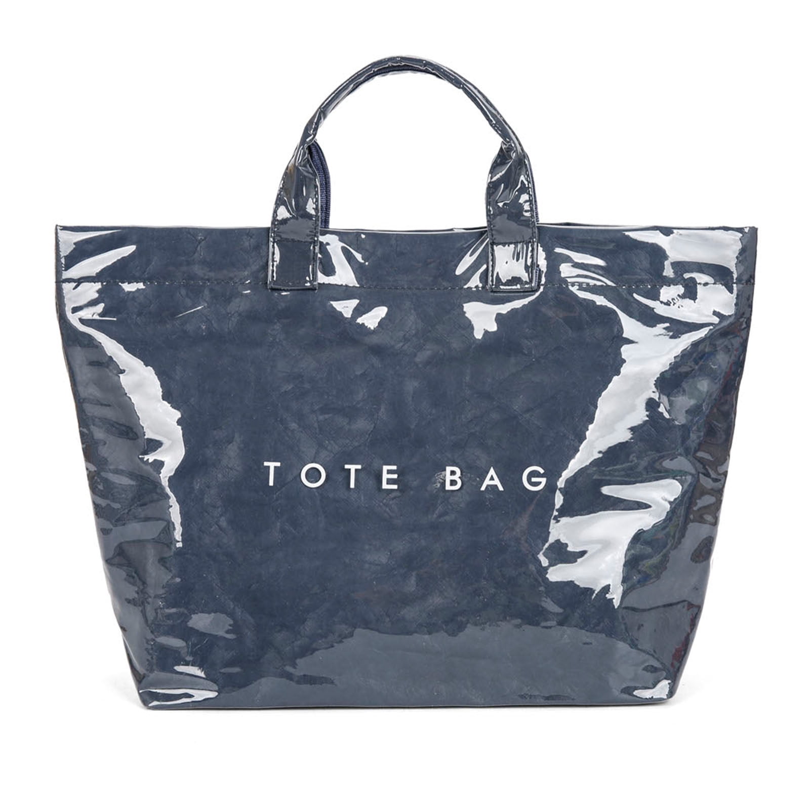 PuSpu Plastic Zipper Tote Bag, Kraft Paper Beach Bag Large Hobo Carry ...
