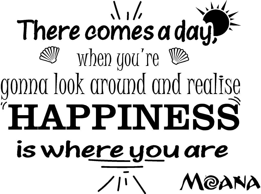 Pua And Moana Seashells Wall Decal | DIY Vinyl Walt Disney Movie Stick ...