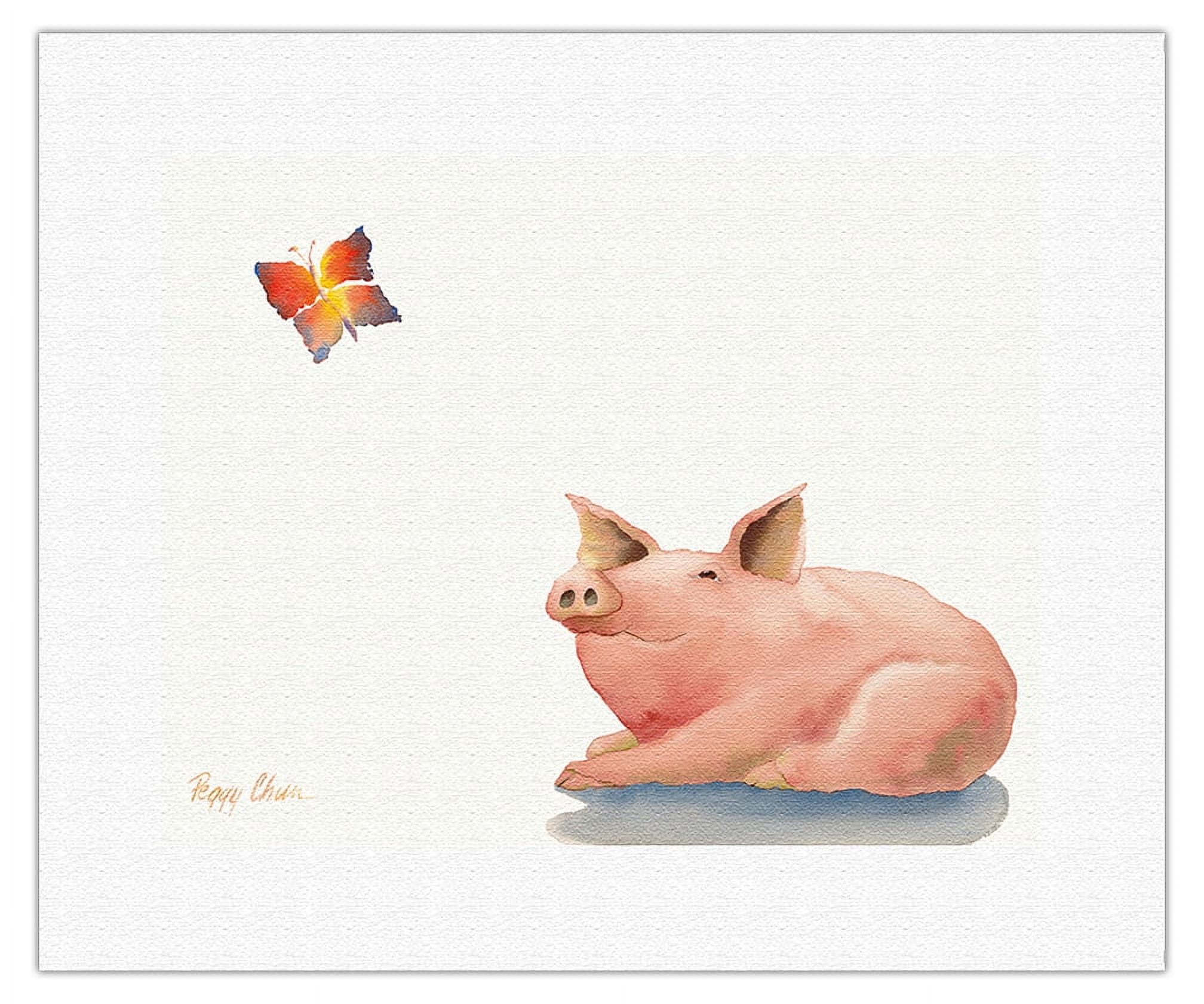 Pua’a Aloha - Hawaiian Pig (Pua’a) admires a Butterfly (Pulelehua ...