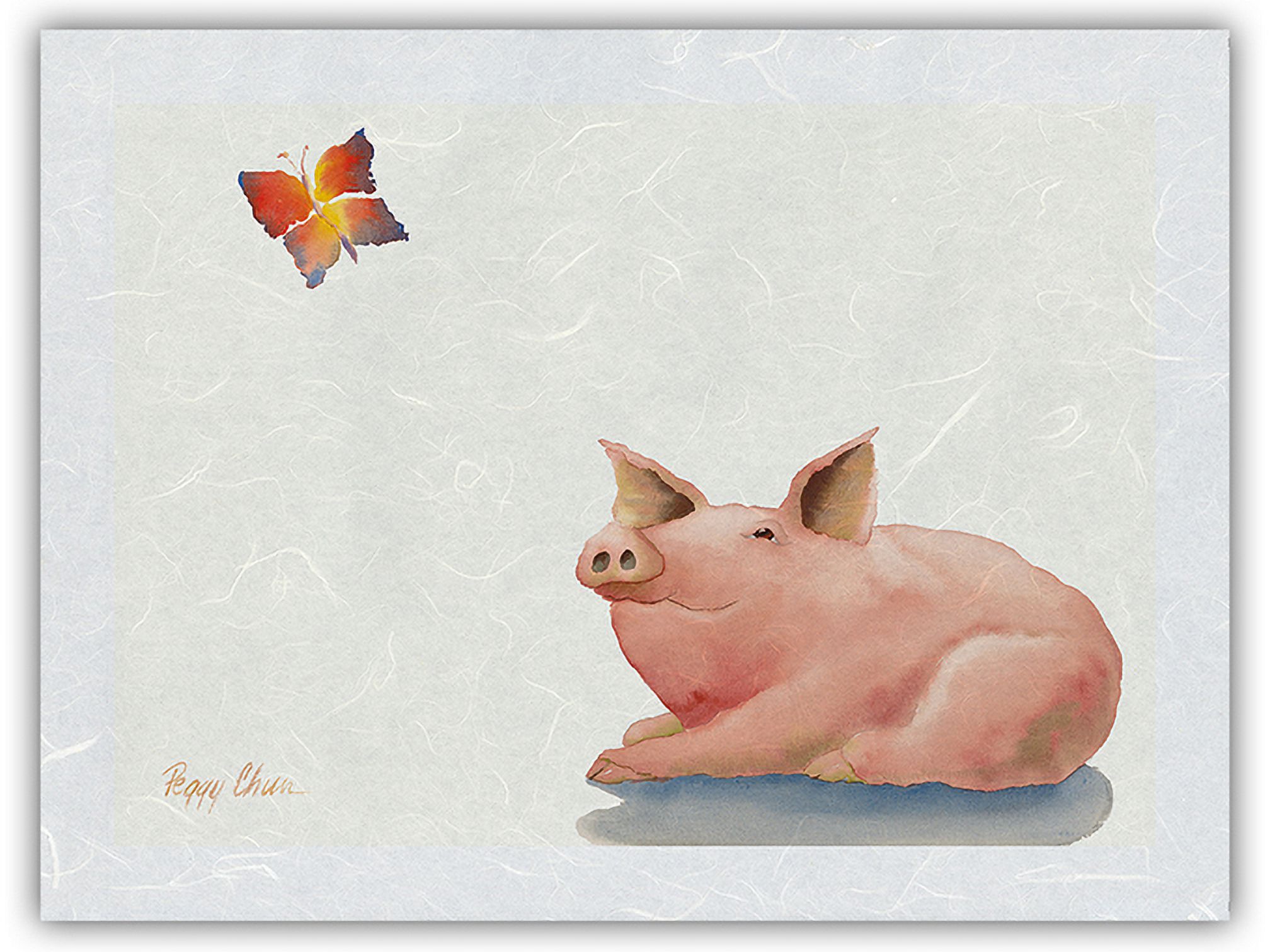 Pua’a Aloha - Hawaiian Pig (Pua’a) admires a Butterfly (Pulelehua ...