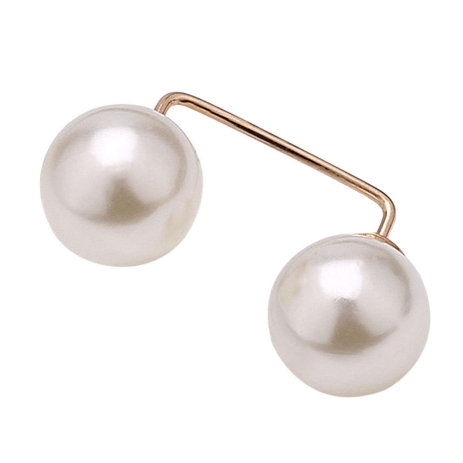 Puawkoer Needle Sweater Shawl Diamond Brooch Pin with Pearl Brooch To ...