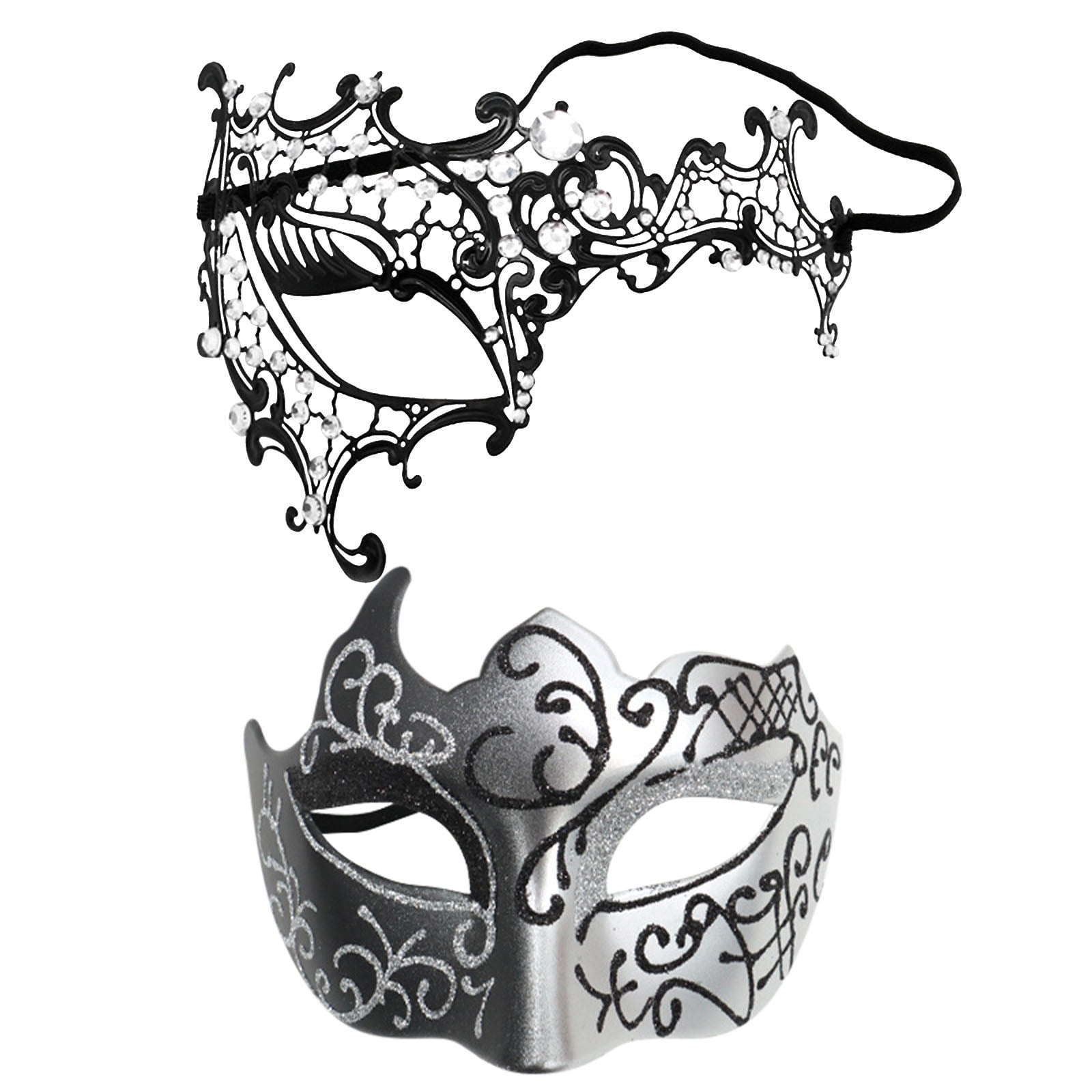 Puawkoer Couple Face Guard Metal Face Guard Face Guard Carnival Face ...