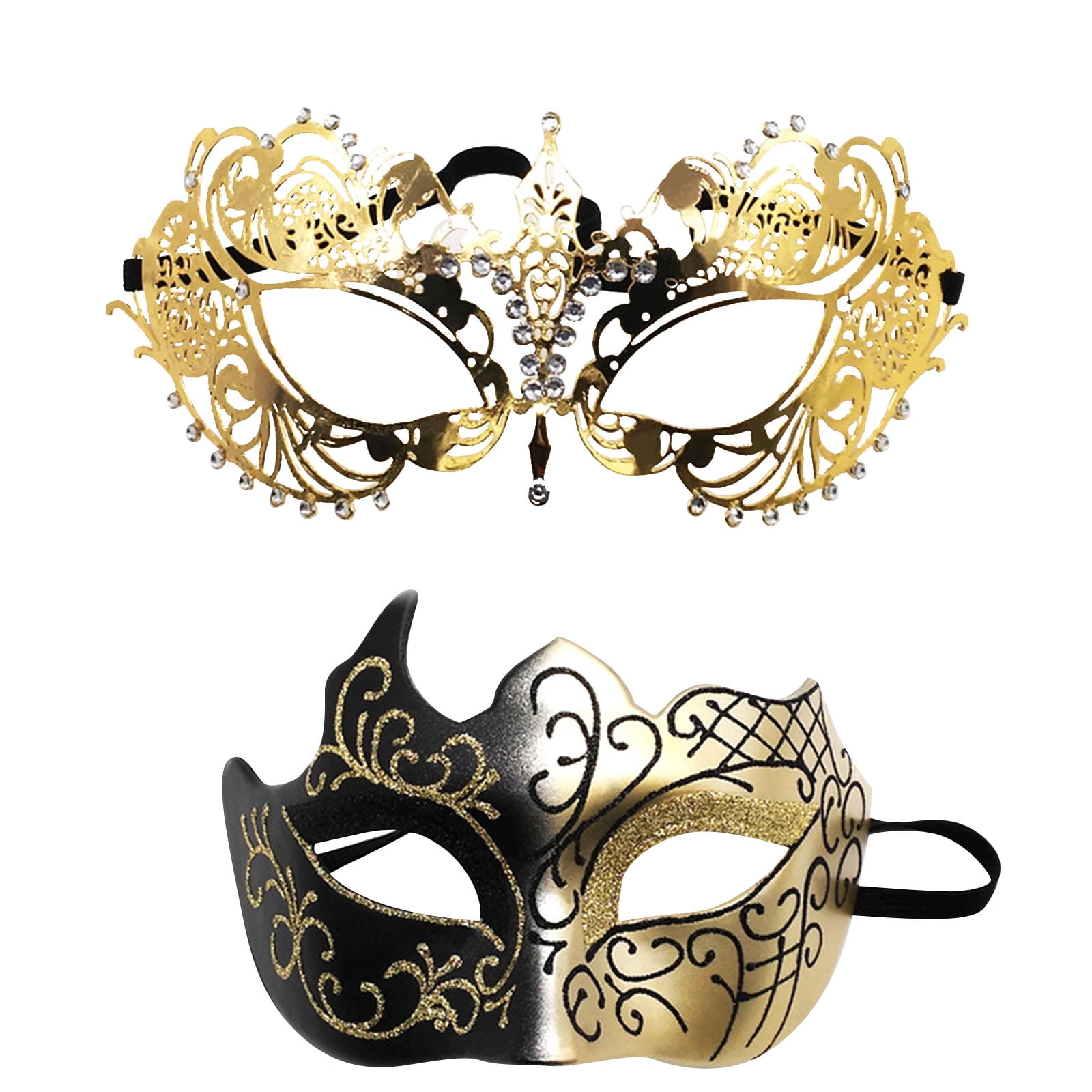 Puawkoer Couple Face Guard Metal Face Guard Face Guard Carnival Face ...