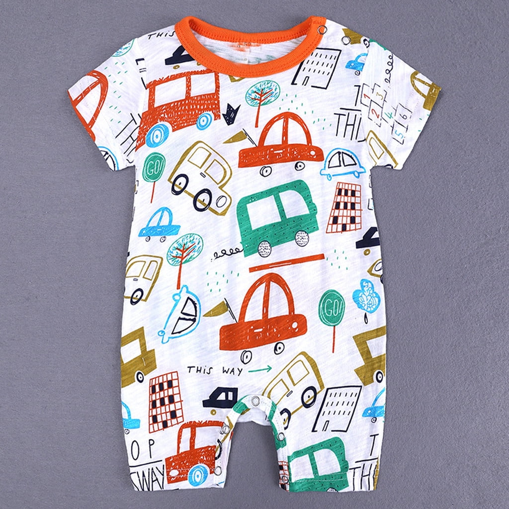 Puawkoer Kids Clothes Boys Print Baby Boys Clothes 12-18 Months Cartoon ...