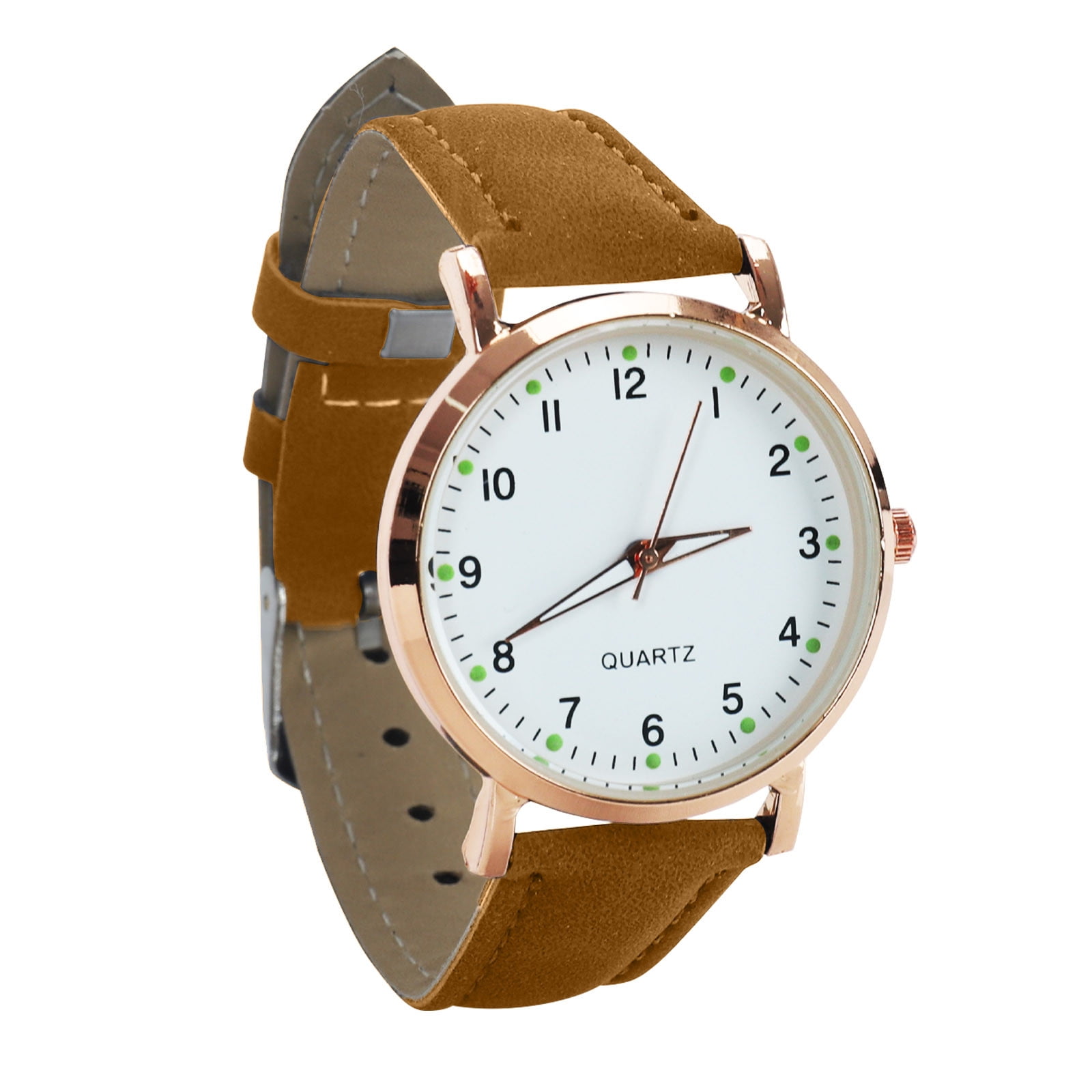 Puawkoer Ladies -Studded Luminous Retro Watches with Secondhand Female ...