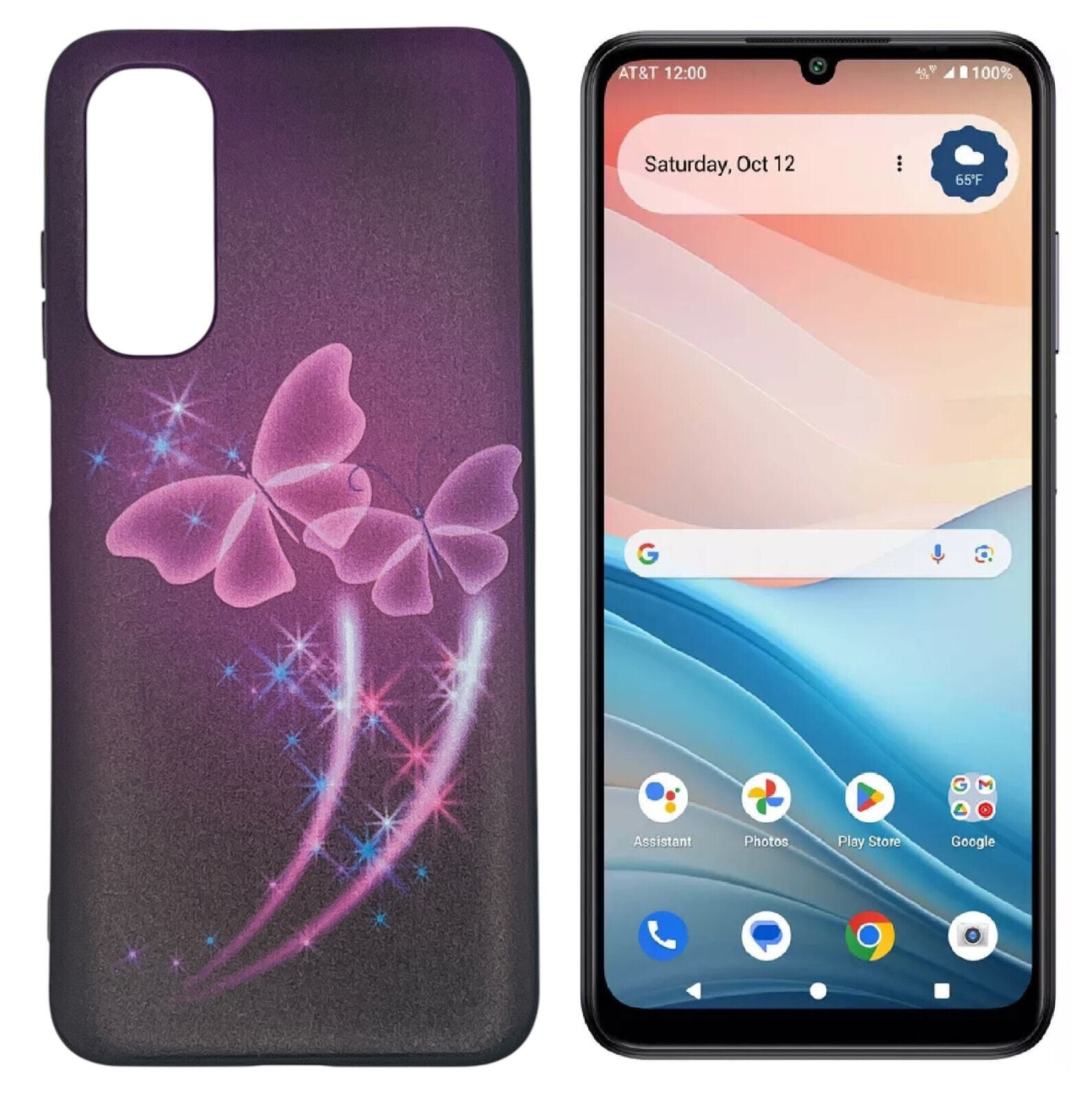 For Cricket Icon 6 SL219C TPU 1-Piece Flexible Skin Cover Cell Phone ...