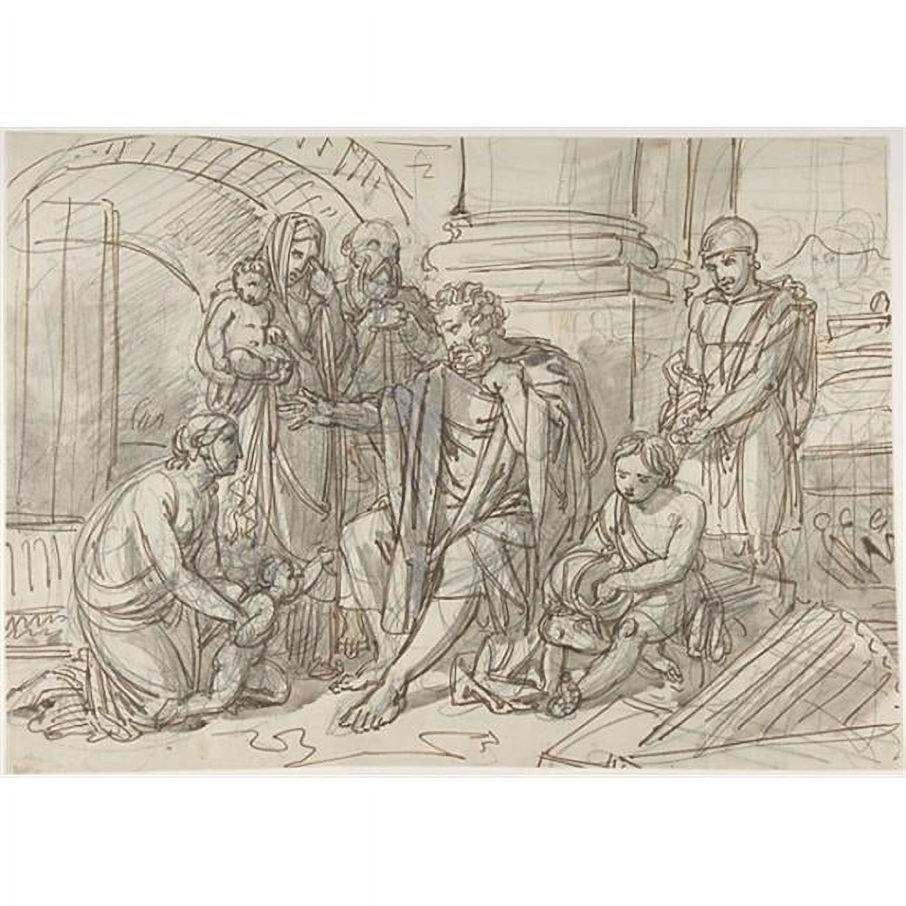 Public Domain Images MET334855 Belisarius Begging for Alms Poster Print ...