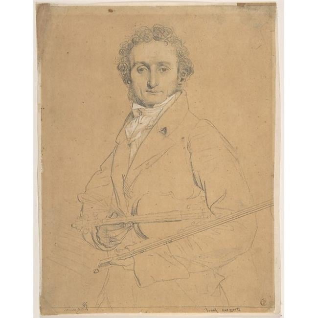 Public Domain Images MET337364 Nicolo Paganini, 1784 - 1840 Poster ...