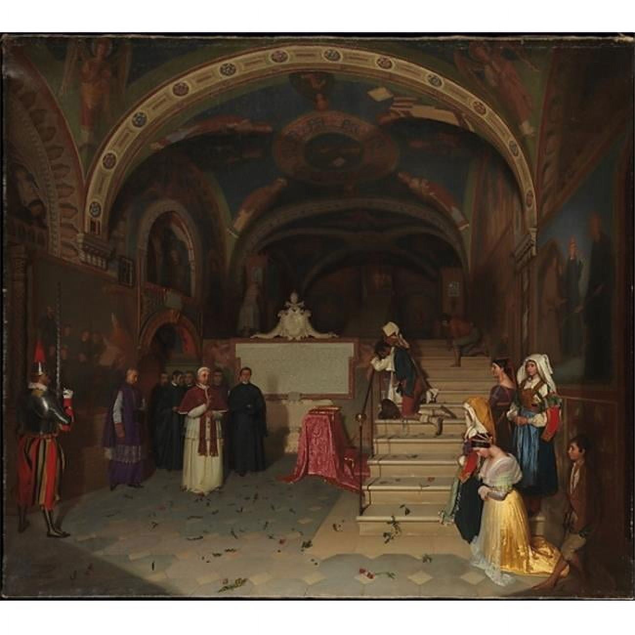 Public Domain Images MET438665 Pope Gregory XVI Visiting The Church of ...