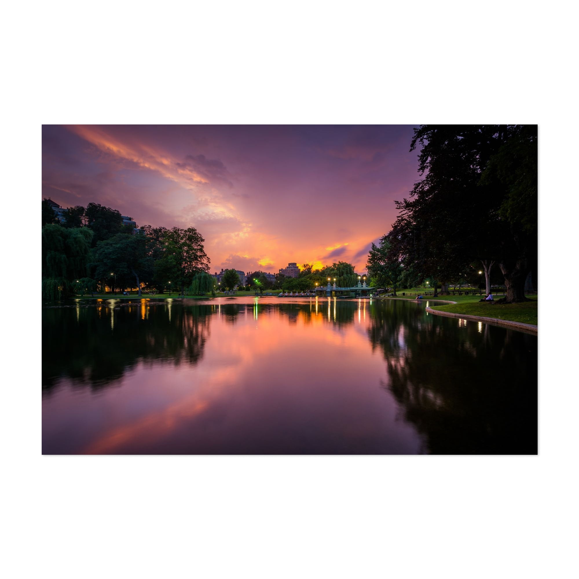 Public Garden Lake 02 - Boston Massachusetts Photography Sunset ...