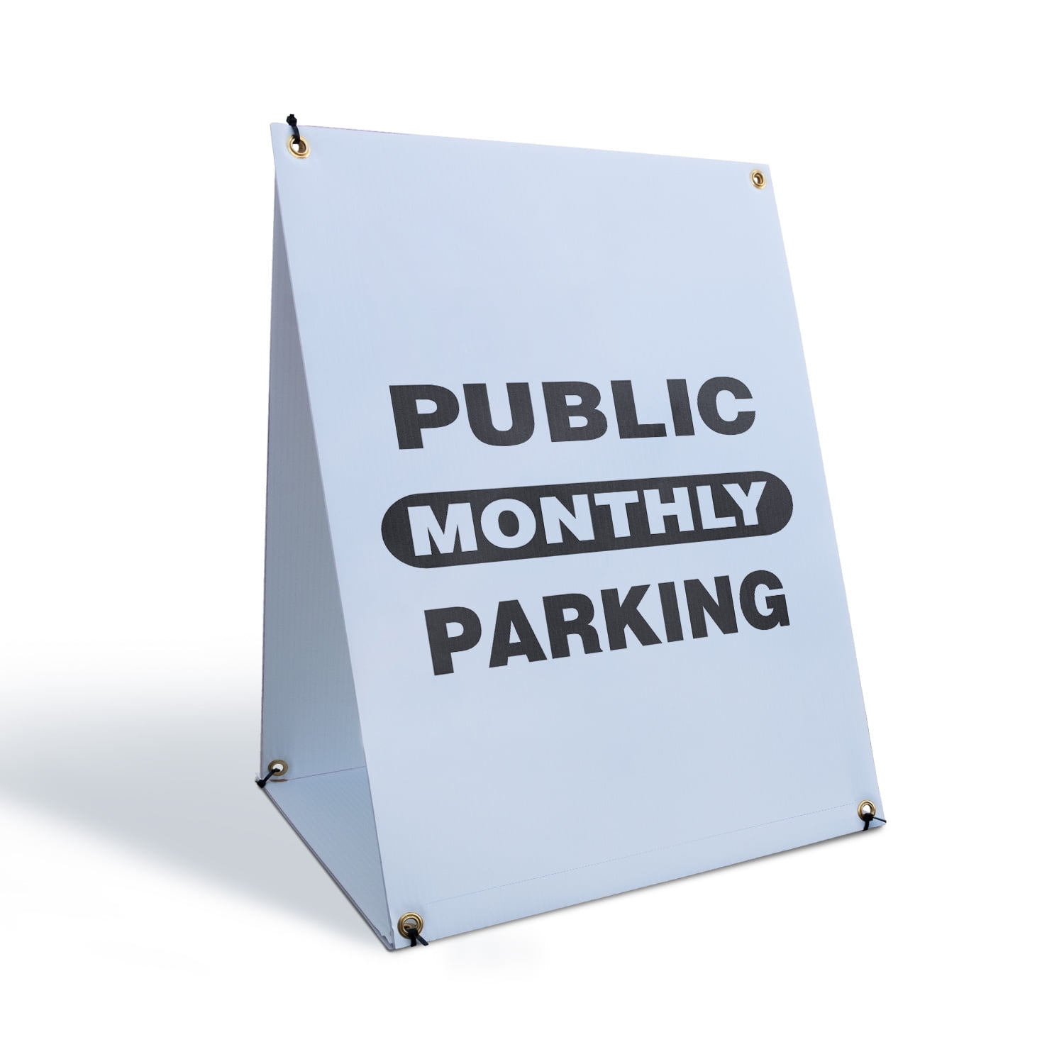Public Monthly Parking Sidewalk Sign 18 Inch x 24 Inch A-Frame Images ...