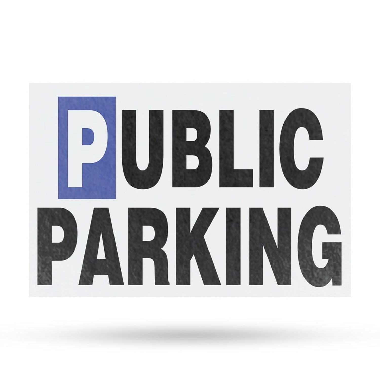 Public Parking Vinyl Decal 18 Inch x 24 Inch Weatherproof Heavy-Duty ...