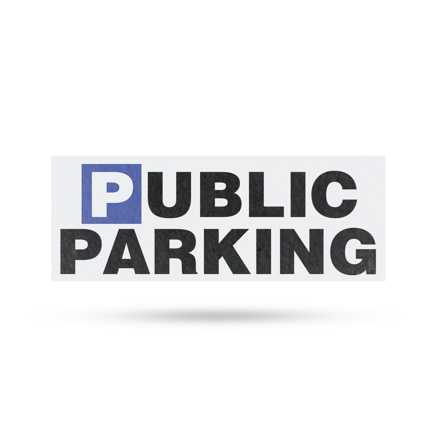 Public Parking Vinyl Decal 36 Inch x 14 Inch Weatherproof Heavy-Duty ...