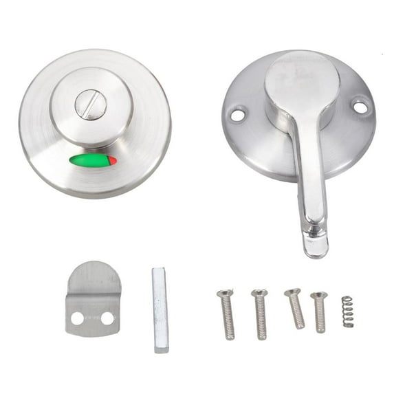 Public Restroom Door Lock with Clear Occupancy Display Metal Toilet ...