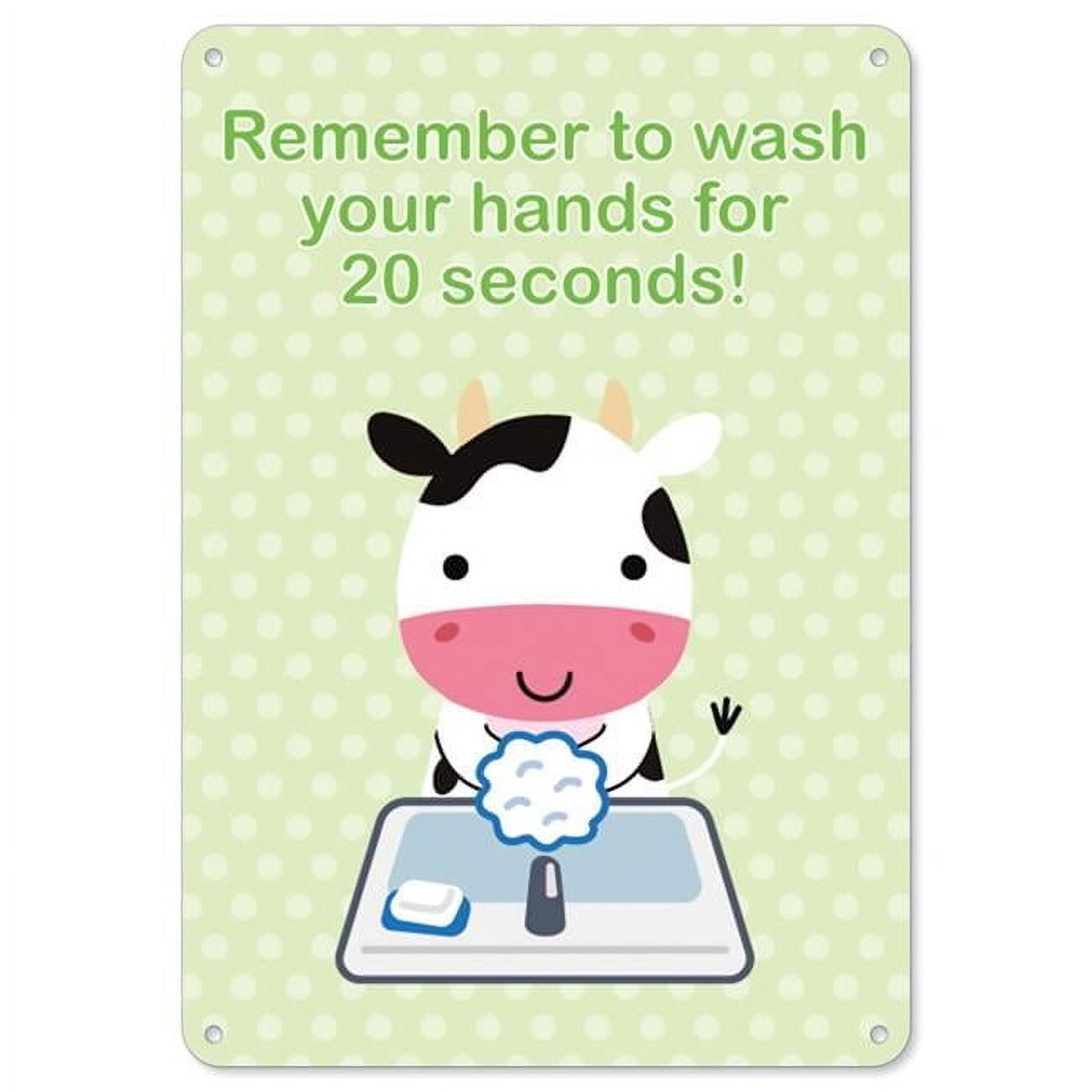 Public Safety Plastic Sign - Remember to Wash Your Hands for 20 Seconds ...