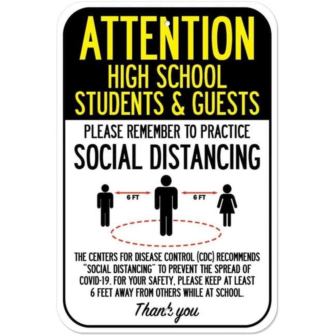 Public Safety Sign - Attention High School Students & Guests Practice ...