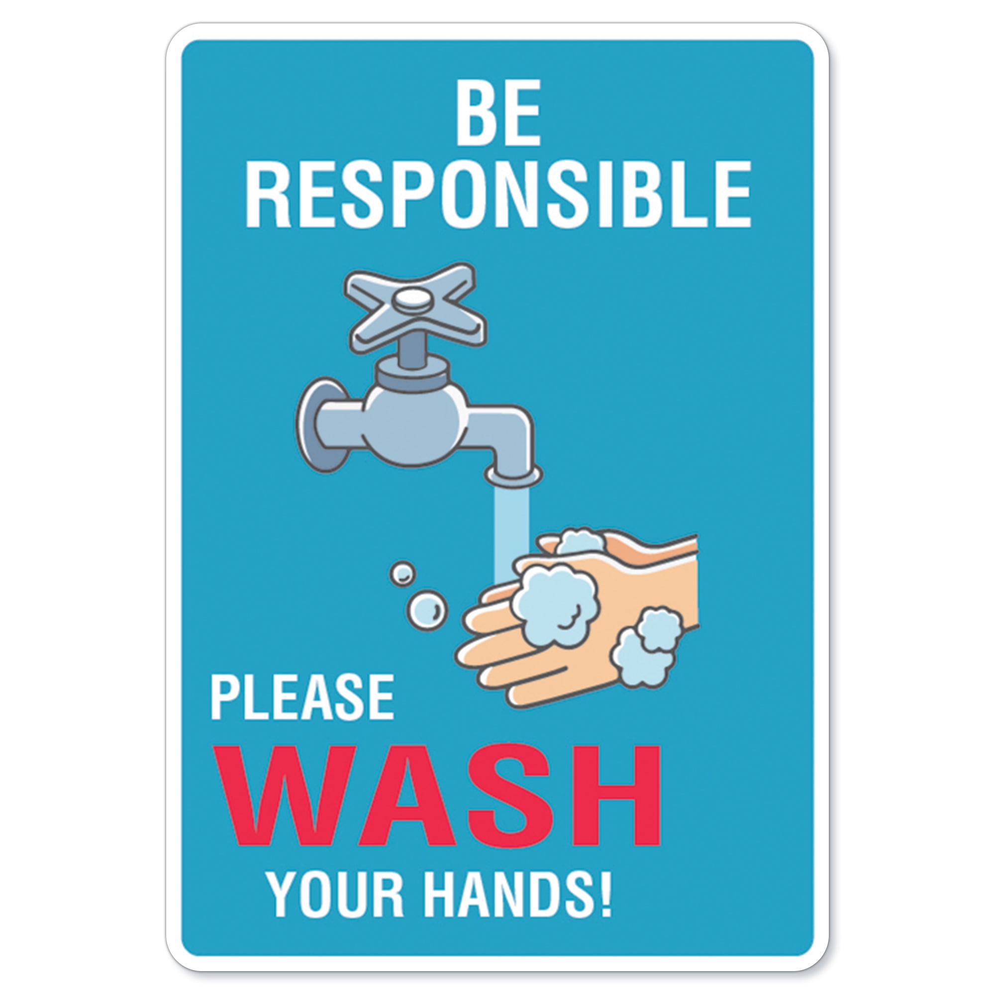 Public Safety Sign - Be Responsible | Peel And Stick Wall Graphic ...