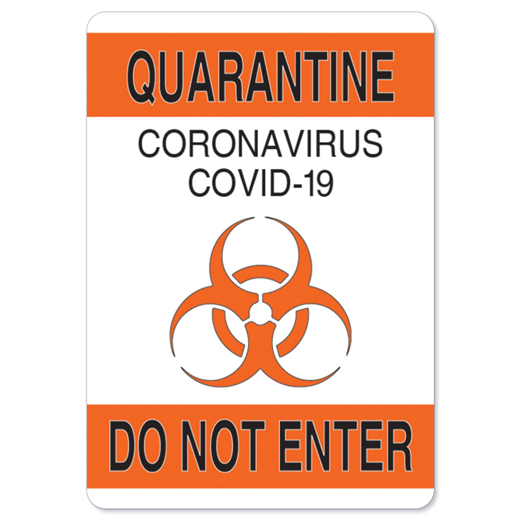 Public Safety Sign - Quarantine Do Not Enter 1 | Vinyl Decal | Protect ...
