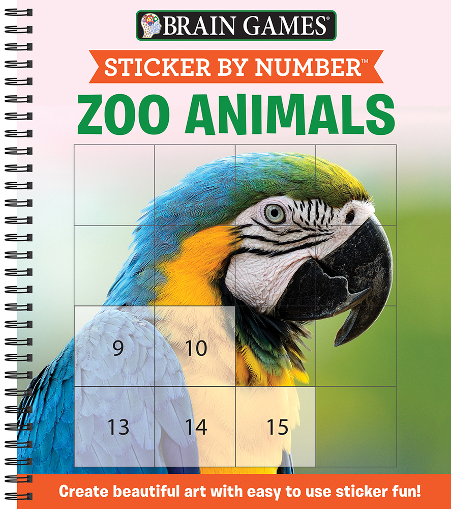 Pre-Owned Sticker by Number: Zoo Animals (Spiral-bound) 1645581705 ...