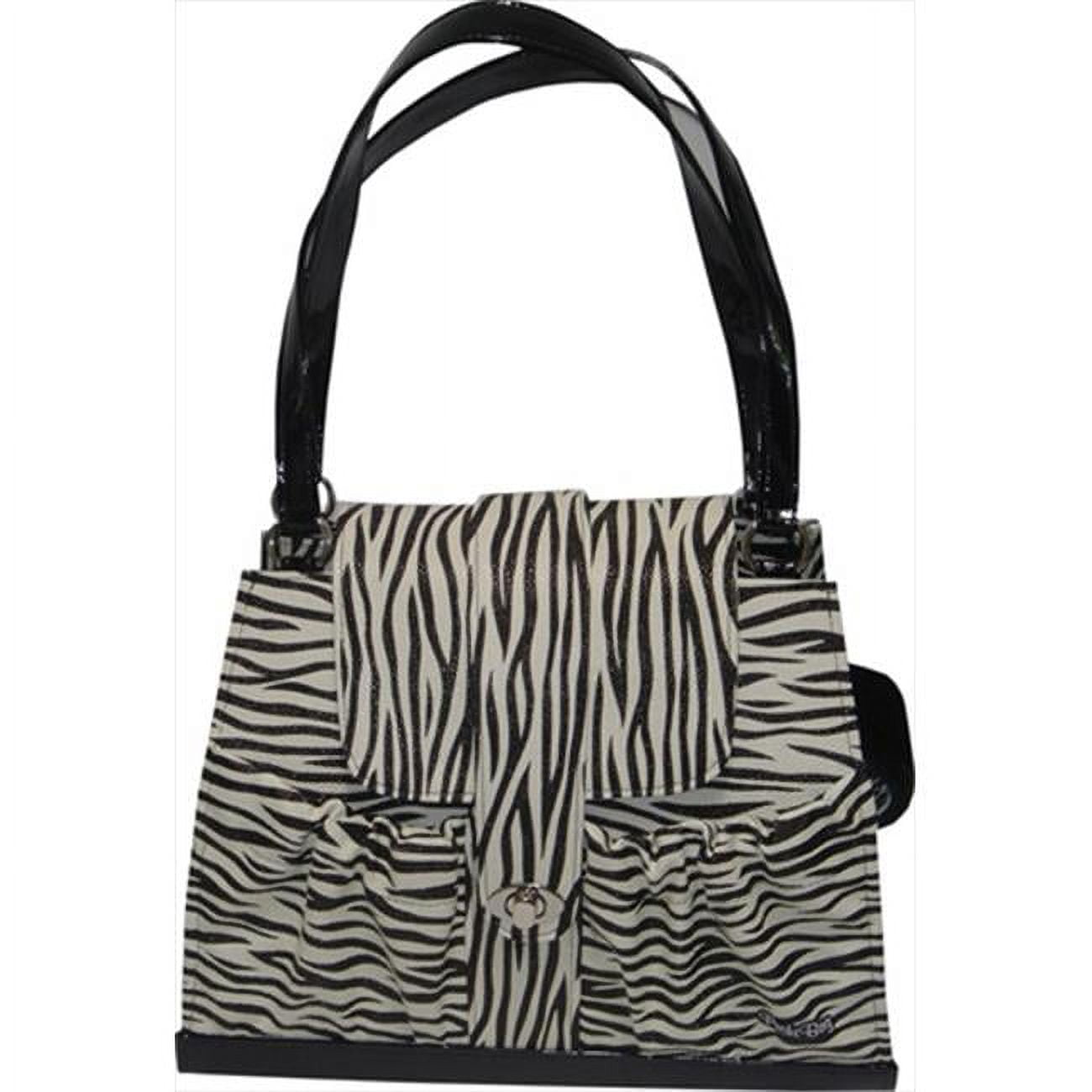 PuchiBag 01E-L-BZ Tami-Elite Zebra Large Pet Bag Black and White Zebra ...