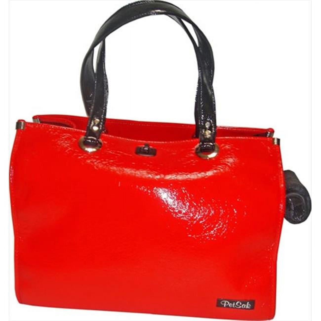 PuchiBag 10-PS-RB Petsak Tote Candy Apple Pet Bag Red and Black ...