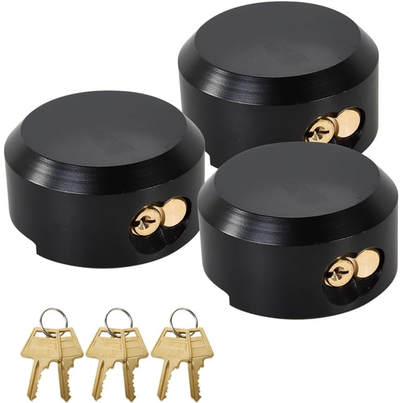 Puck Locks for Trailers Keyed Alike Hidden Shackle Padlocks Heavy Duty ...