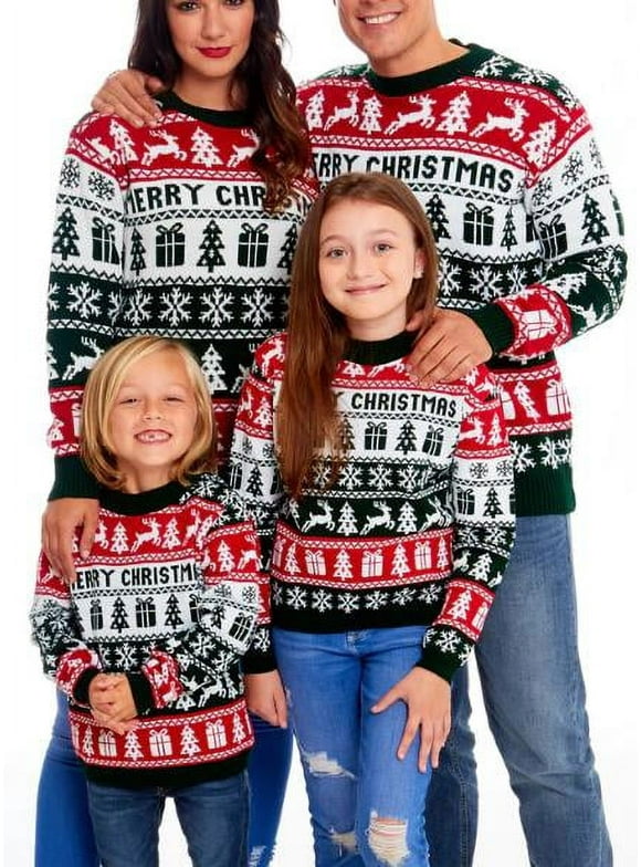 Matching Christmas Sweaters Family