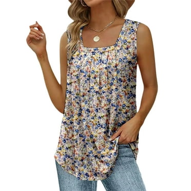 Women Ribbed Slim Cami Vest Tank Tops Casual Basic Camisole Sleeveless ...