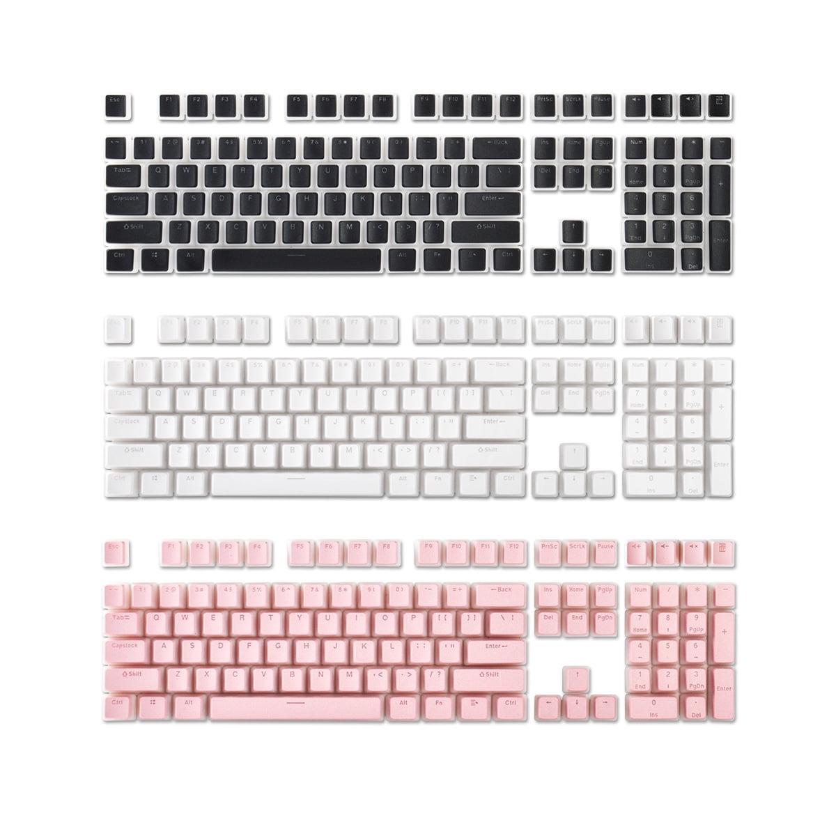 Pudding keyboard cap boxed mechanical keyboard pudding double skin milk ...