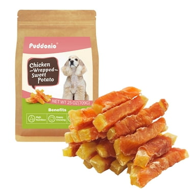 Pawmate Soft Chewy Dog Treats, Chicken Wrapped Cod Sticks, Healthy ...