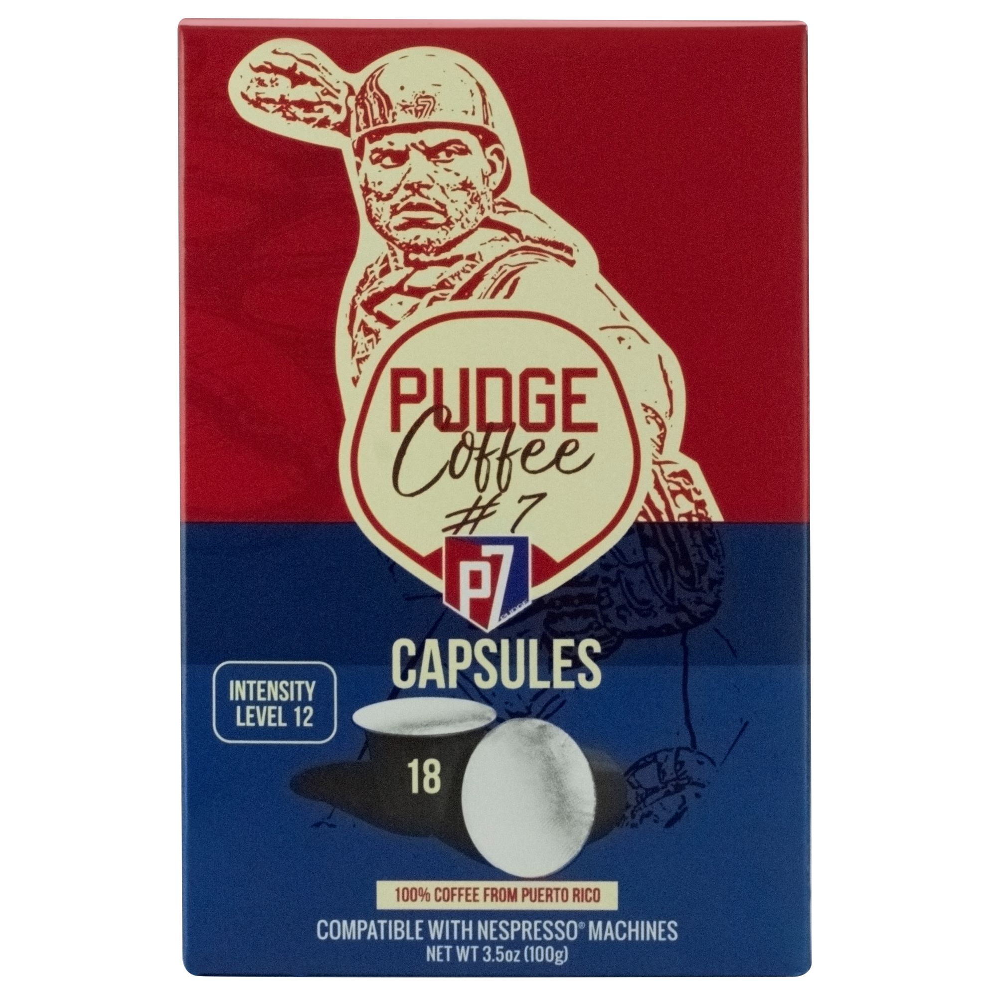 Pudge Coffee Capsules Medium Dark Roast, Intensity Level 12, 18 Count ...