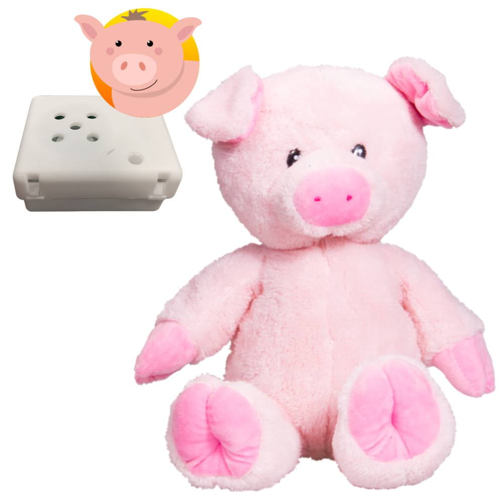 Plush Gear Pudge the Pig Stuffed Animal With Piggy Sound Module ...