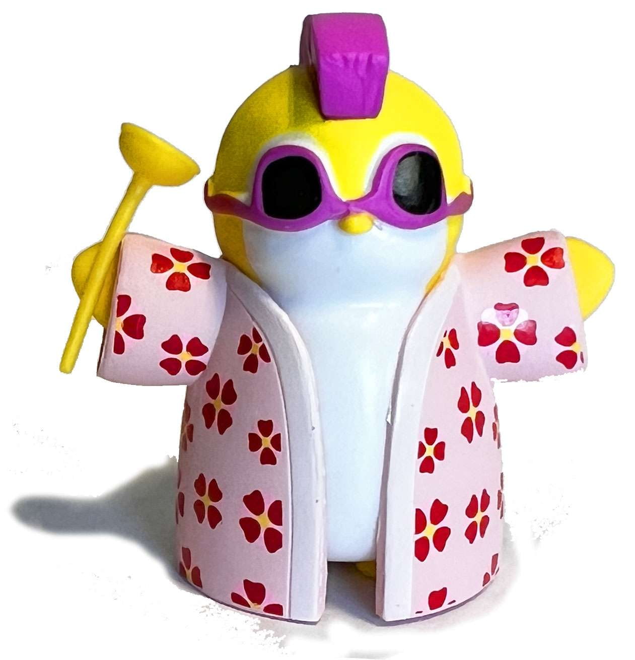 Pudgy Penguins Series 1 Yellow Penguin Mini Figure (Pink Mohawk ...