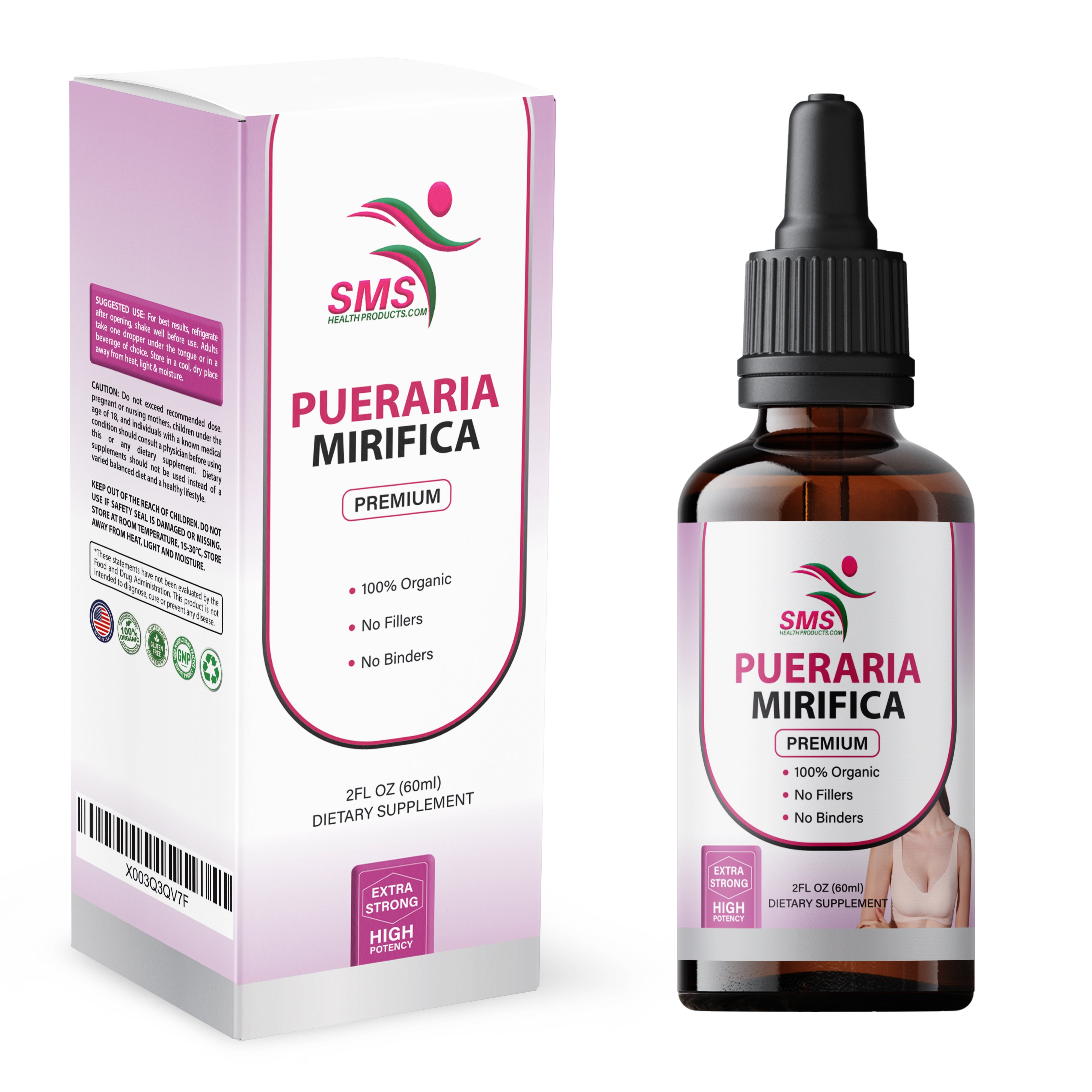 Pueraria Mirifica Drops - Premium Grade - Herbal Liquid Extract - Non ...