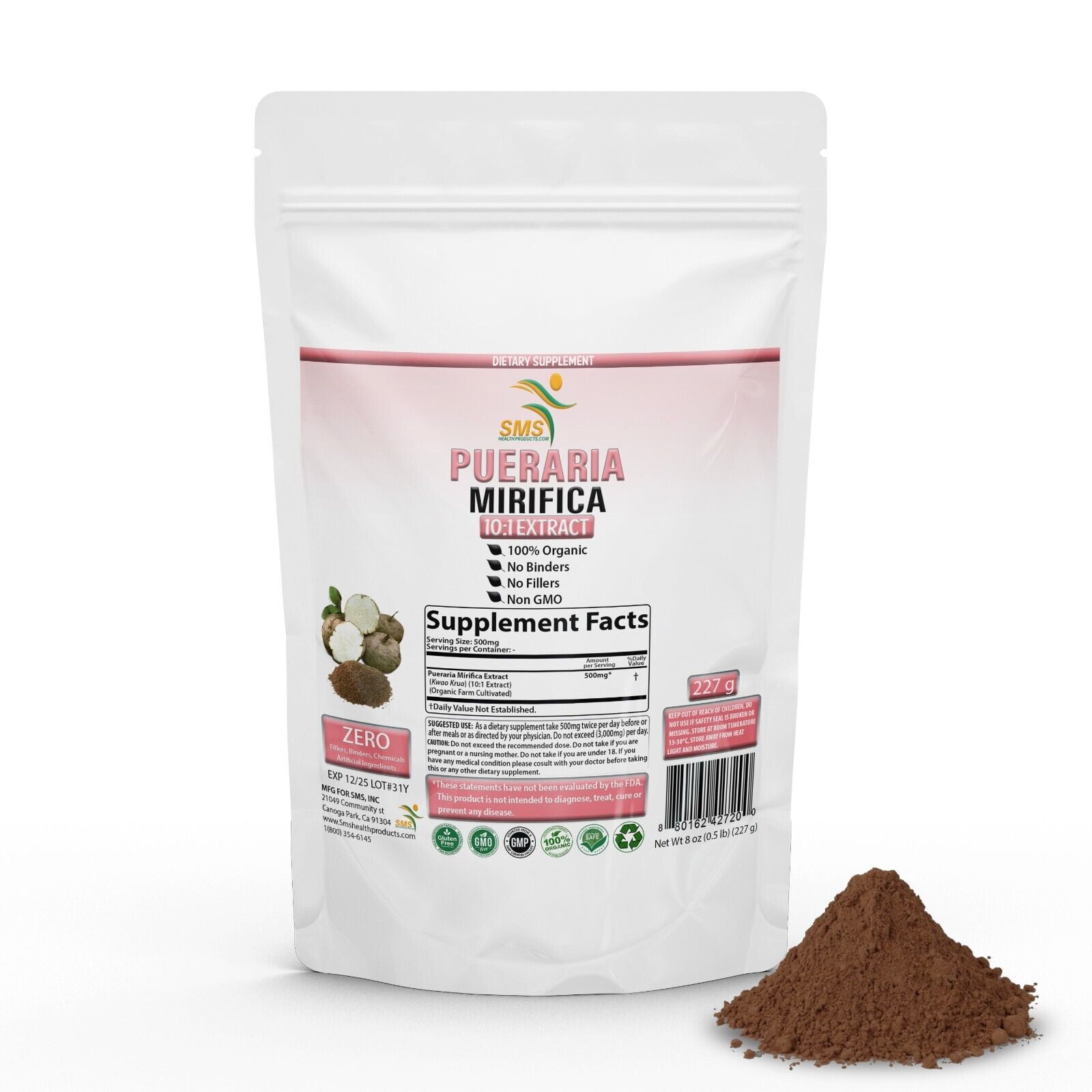 Pueraria Mirifica Root 10:1 Extract Powder Organic Natural 227g USA ...