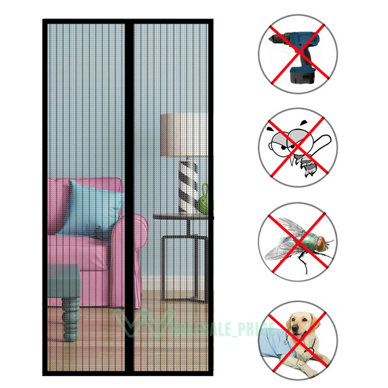 Puerta Magnetica Con Mosquitero 42X82 Cortina De Malla Magntica Para ...