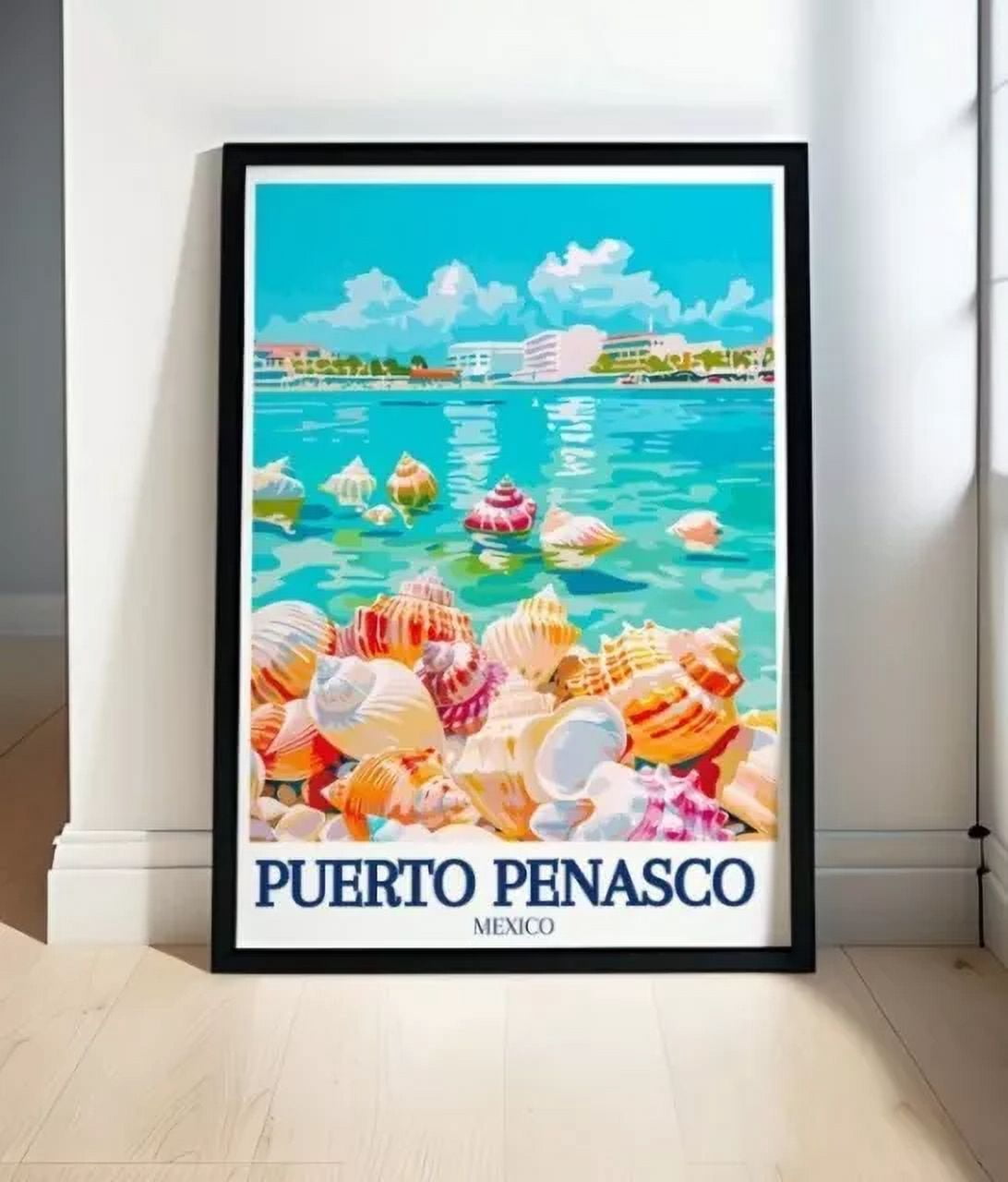 Puerto Peã±Asco Prints - Puerto Peã±Asco Sea Shell Beach Travel Wall ...