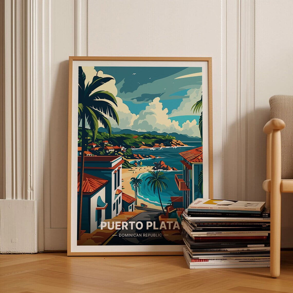 Puerto Plata Poster, Caribbean Travel Art, Home Decor, Art Lover Gift ...