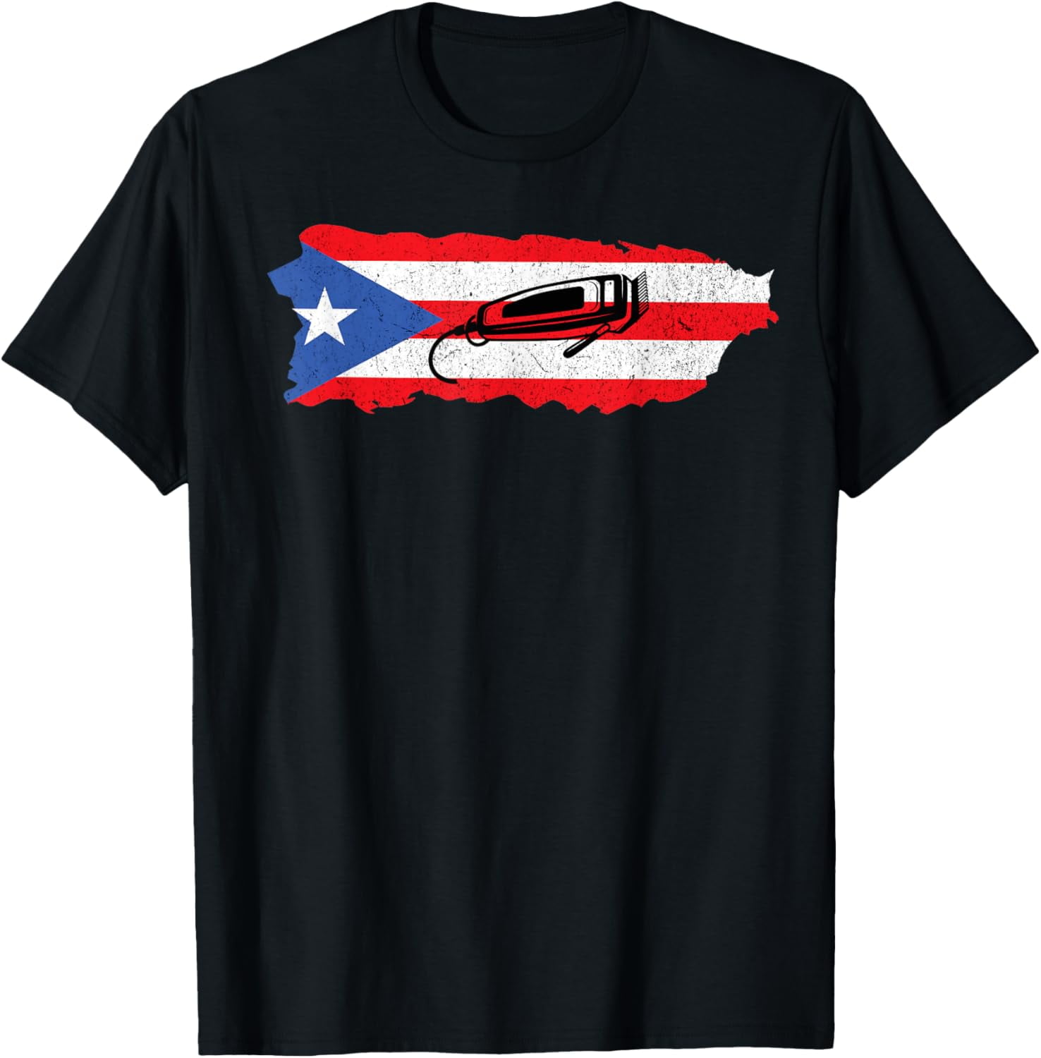 Puerto Rican Barber Clippers Fade Haircut Barbershop Stylist T-Shirt ...