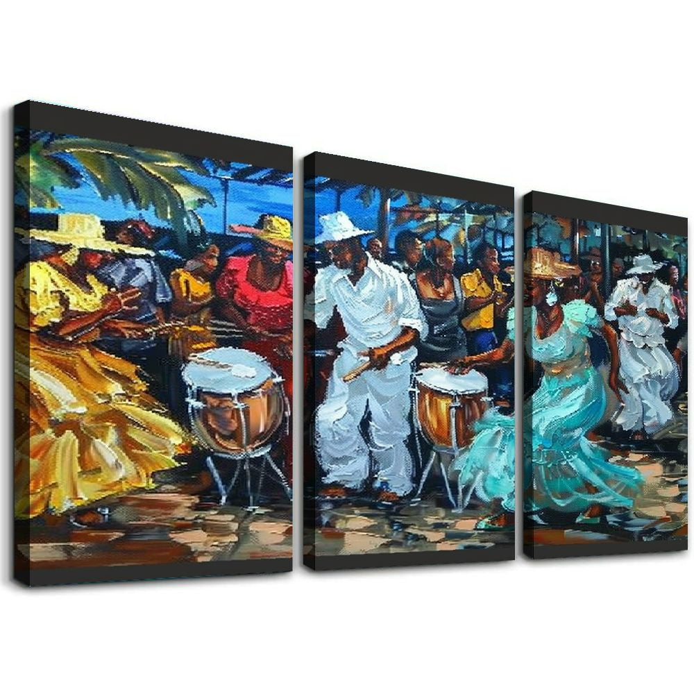 Puerto Rican Dance Art Canvas Print Oil Painting Painting Puerto Rican ...