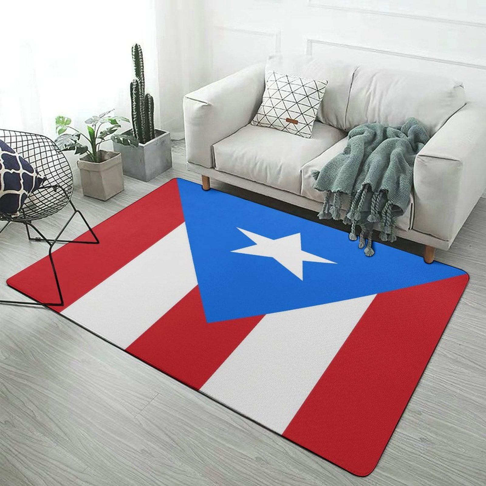 Puerto Rican Flag Carpet Large Size Living Room American Style Rugs ...