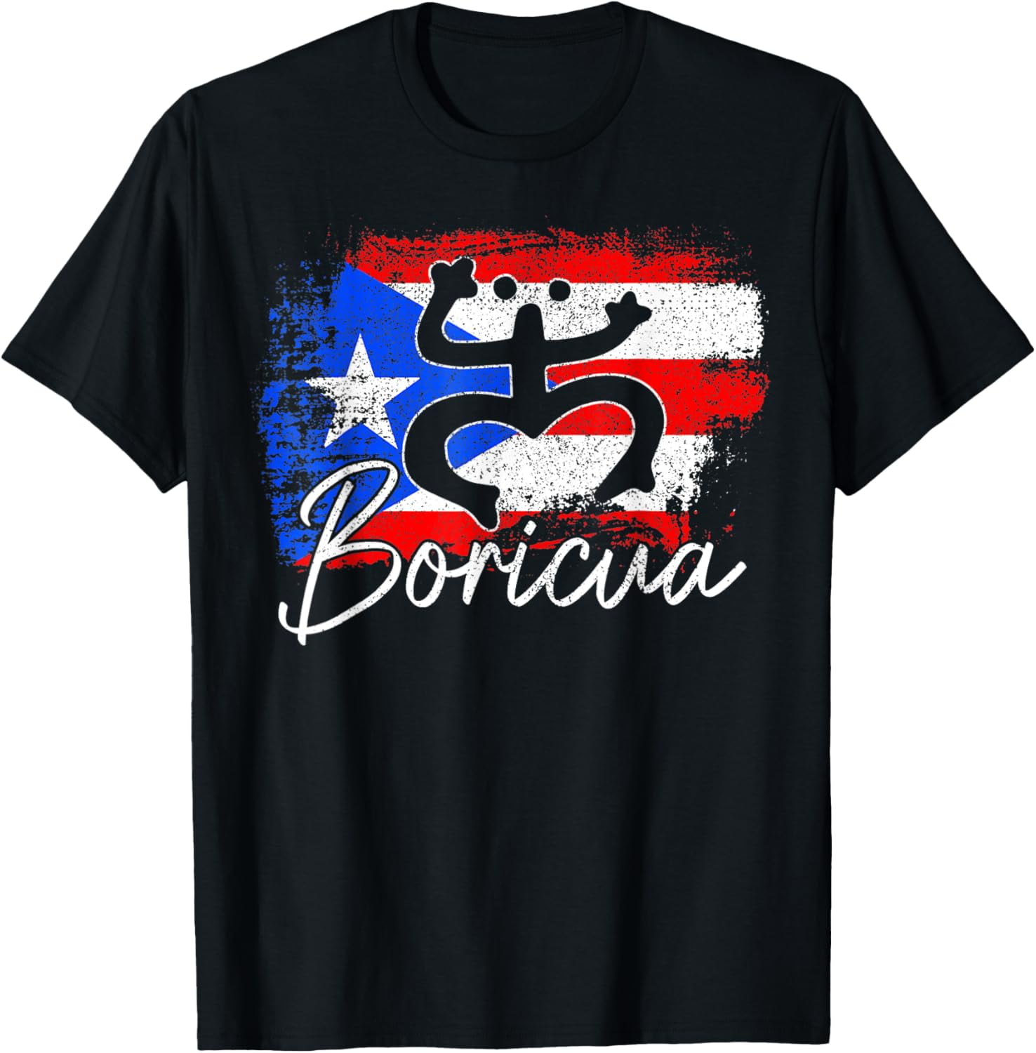 Puerto Rican Flag Hispanic Heritage Boricua Puerto Rico Frog T-Shirtmen ...
