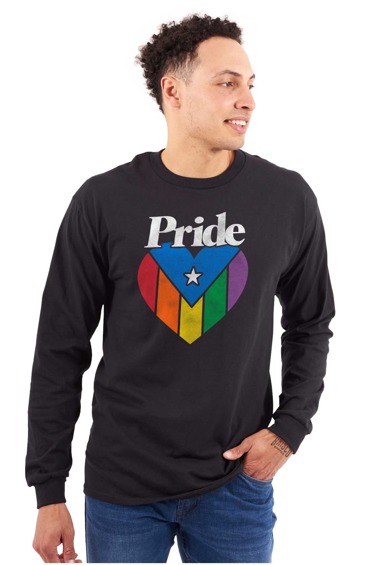 Puerto Rican Flag LGBTQ Pride Support Long Sleeve TShirt Men Women ...