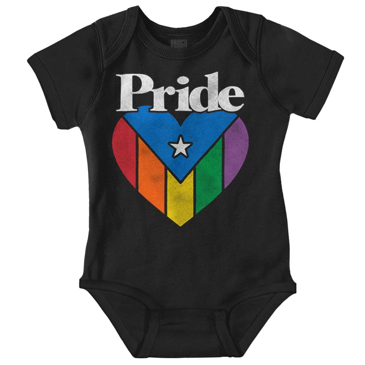 Puerto Rican Flag LGBTQ Pride Support Romper Boys or Girls Infant Baby ...