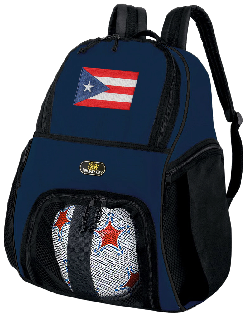 Puerto Rican Flag Soccer Backpack or Puerto Rico Volleyball Bag ...