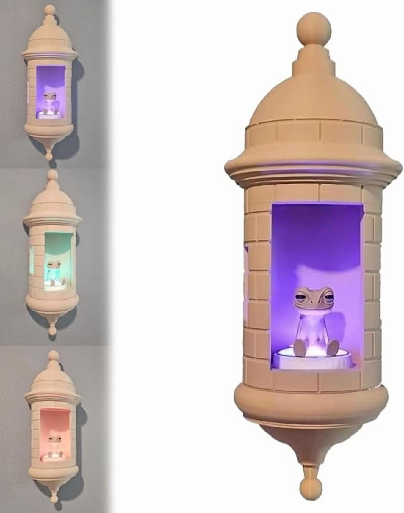 Puerto Rican Garita Wall Coqui Lamp, New 3D Print Multi-Color LED Lamp ...