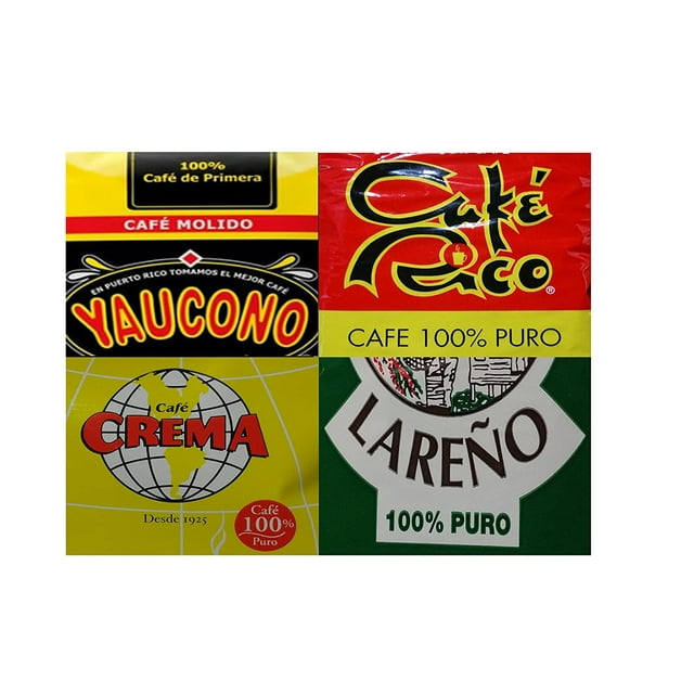 Puerto Rican Ground Coffee Variety Pack - 4 Local Favorites In 8 Ounce ...