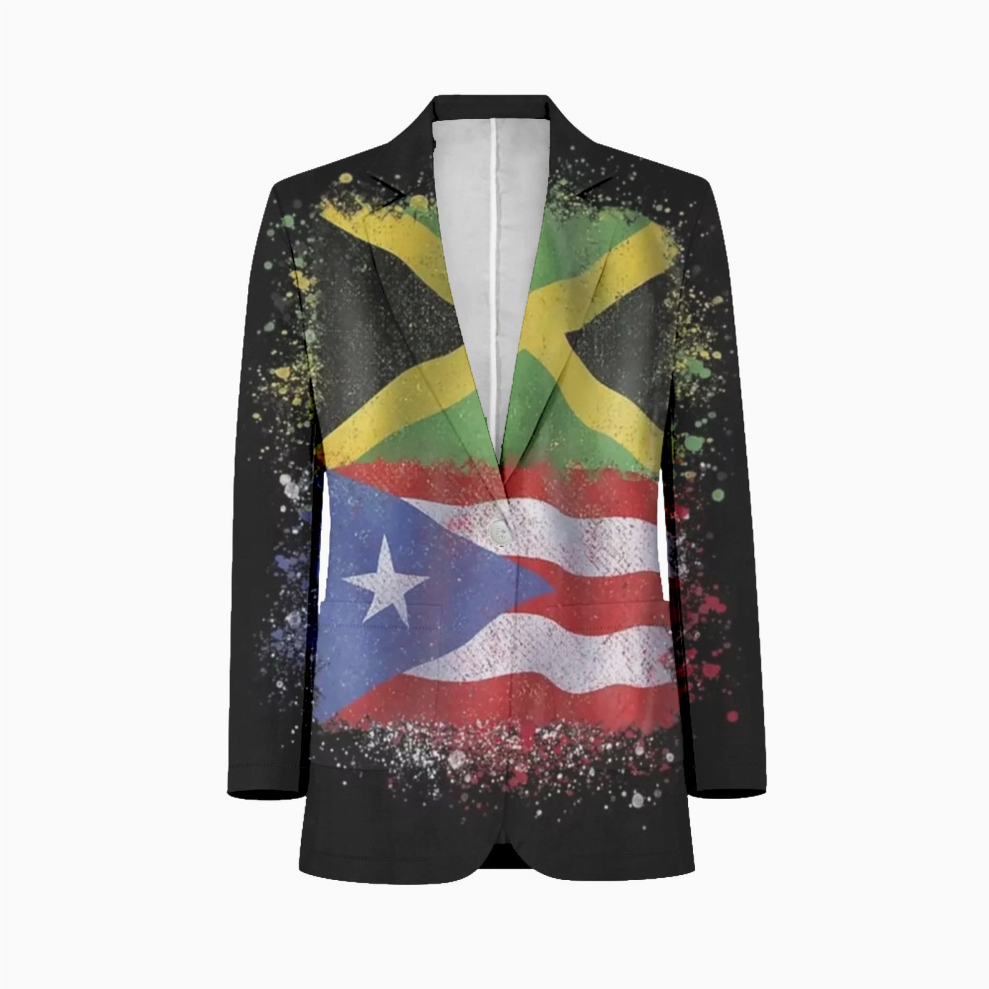 Puerto Rican Jamaican Love Jamarican Customized Men's Suits full man ...